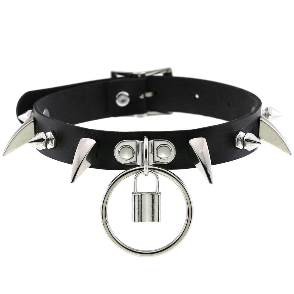 Choker Mixed Spikes and Lock – Zero Stigmata